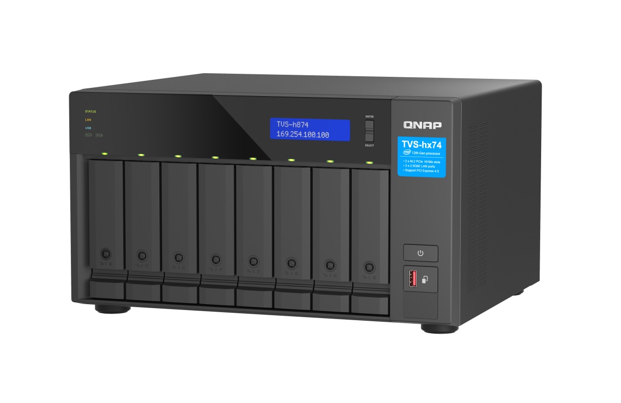 QNAP TVS-h874-i7-32G 8-bay Rack - TrueBase - Duidelijk deskundig